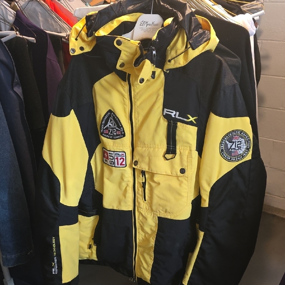 RLX Ralph Lauren | Jackets & Coats | Rlx Ralph Lauren Yellow And Black ...